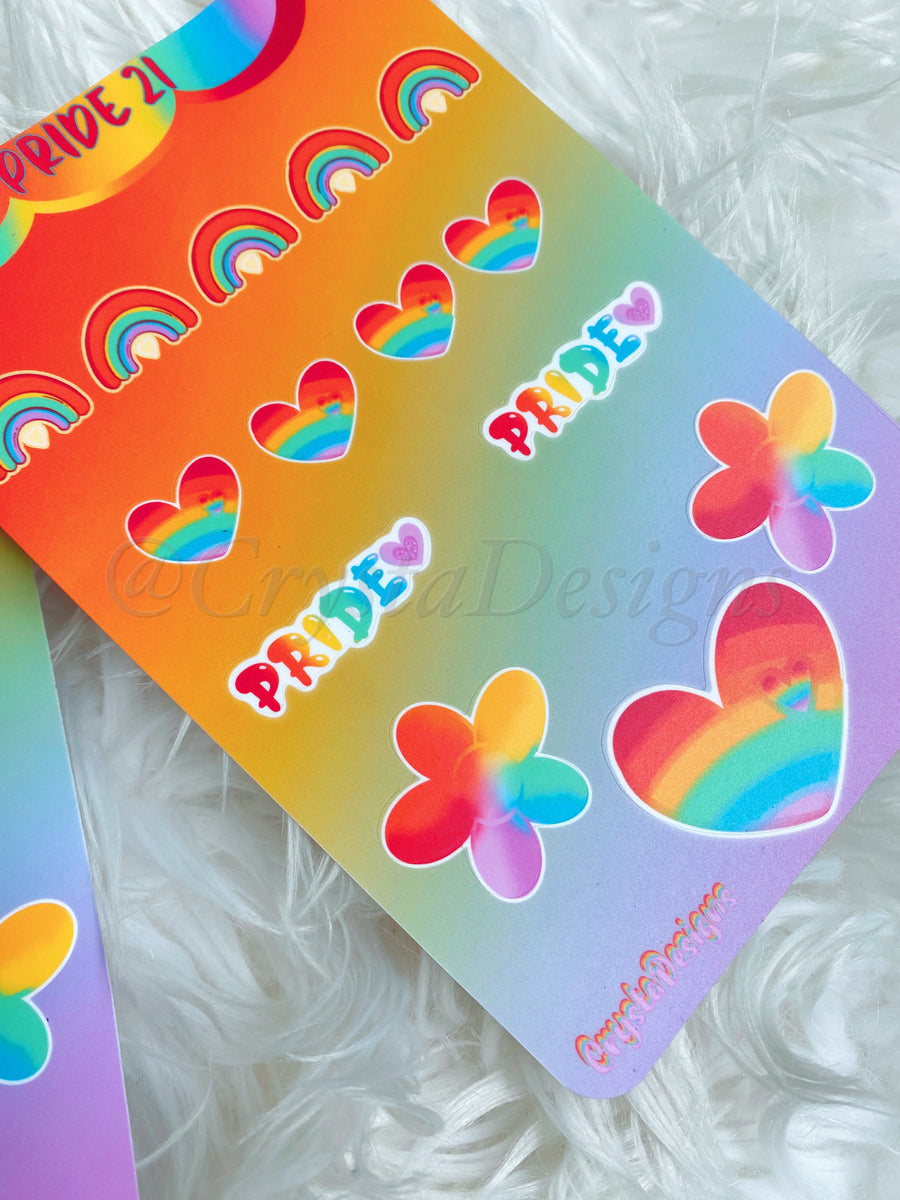 Pride 21 Sticker Sheet – CrystaDesigns