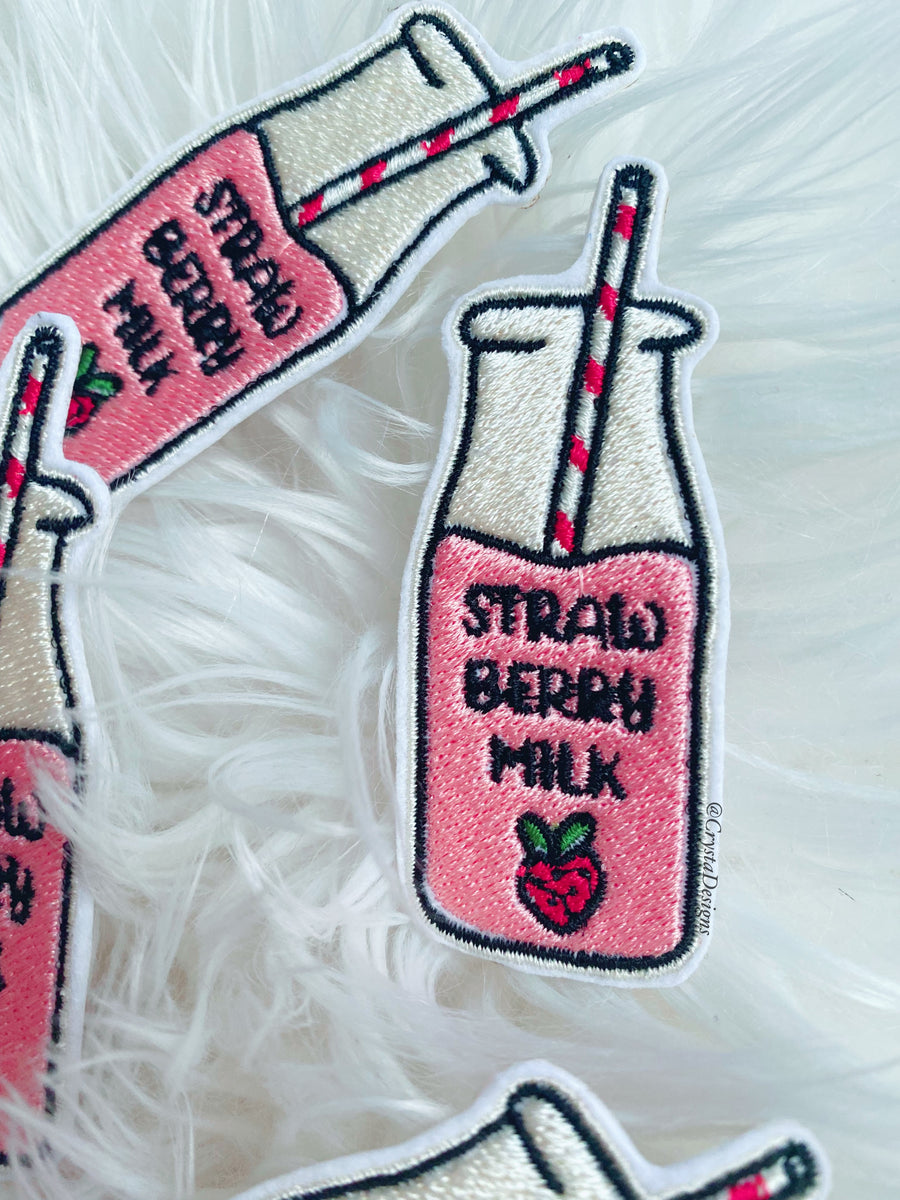 Strawberry Milk Patch – CrystaDesigns